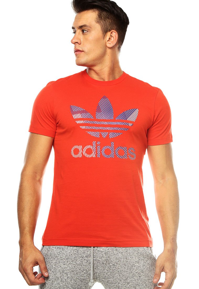 Camiseta Naranja Adidas Originals Trefoil 1 Compra Ahora Dafiti