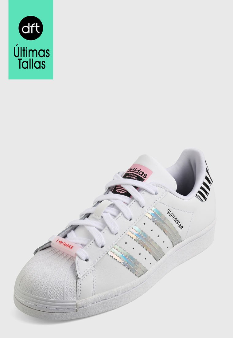 Tenis Lifestyle Blanco-Plateado adidas Originals Superstar Bold ...