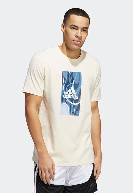 Camiseta Beige-Azul-Blanco adidas Performance - Compra Ahora | Dafiti ...