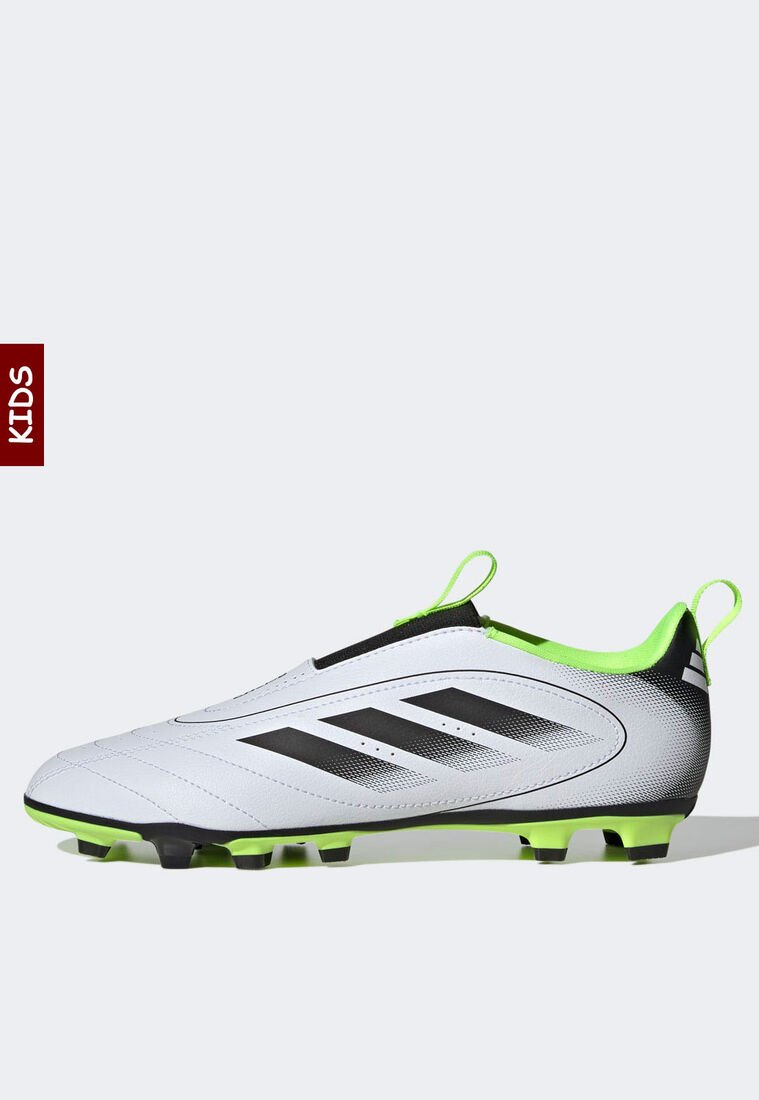 Guayo Blanco-Negro-Verde Neón adidas Performance Goletto IX Laceless FG ...
