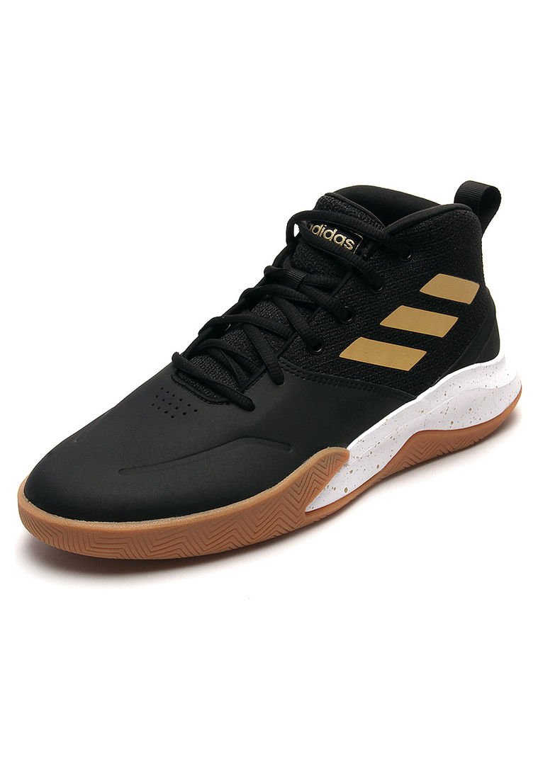 Tenis Basketball Negro-Blanco-Dorado adidas Performance Ownthegame ...