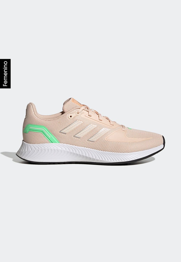 Tenis Running Rosa-Verde-Blanco adidas Performance Runfalcon 2.0 ...