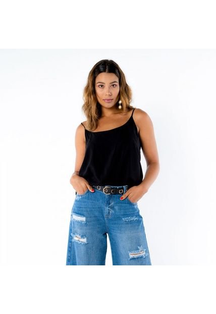 TOP DE MUJER CON TIRAS NEGRO - Compra Ahora | Dafiti Colombia