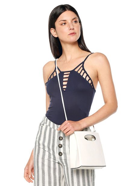 Crop Top Azul oscuro Ambiance - Compra Ahora | Dafiti Colombia