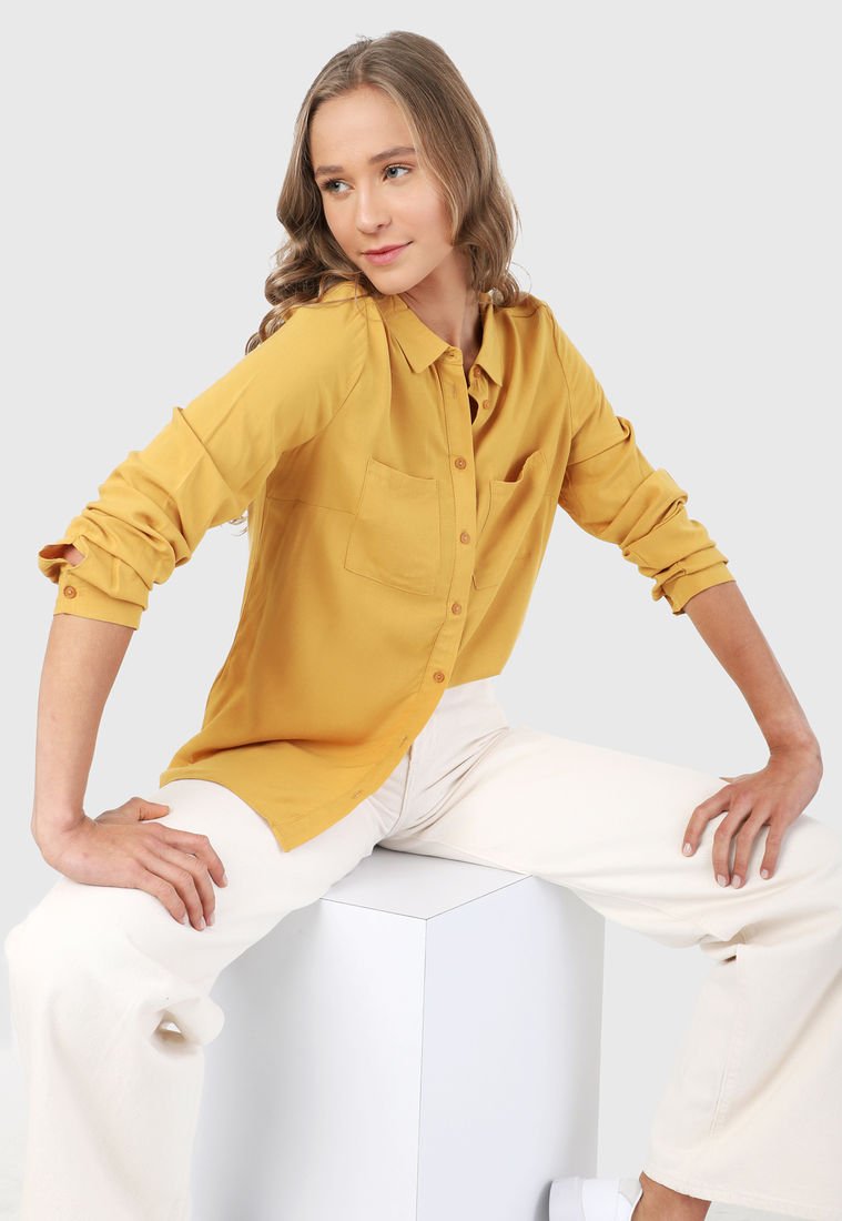 Camisa Mostaza Ambiance - Compra Ahora | Dafiti Colombia