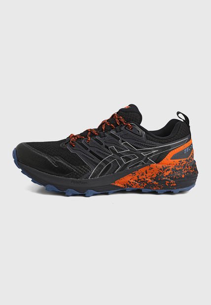 Tenis Running Negro-Naranja-Azul asics Trabuco Terra - Compra Ahora ...