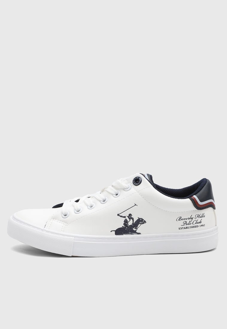 Tenis Lifestyle Blanco-Azul Navy-Rojo Beverly Hills Polo Club Shine ...