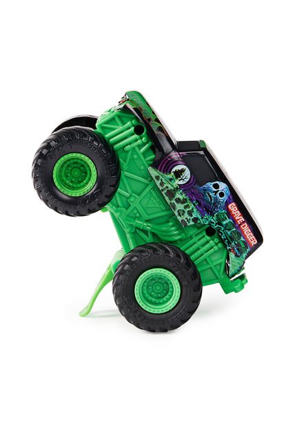 Monster Jam Camión C/Sonidos X 1 Escala 1:43 Juguete Verde-Negro BOING ...