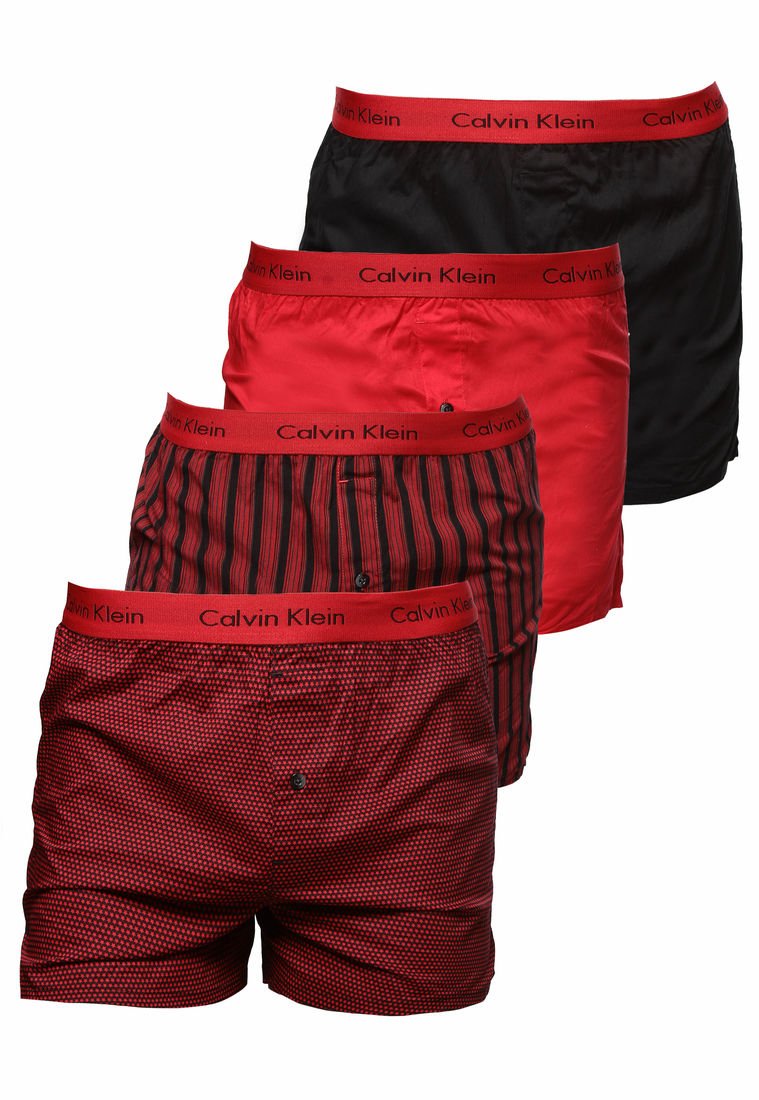 Set x 4 Bóxer Rojo-Negro Calvin Klein - Compra Ahora | Dafiti Colombia