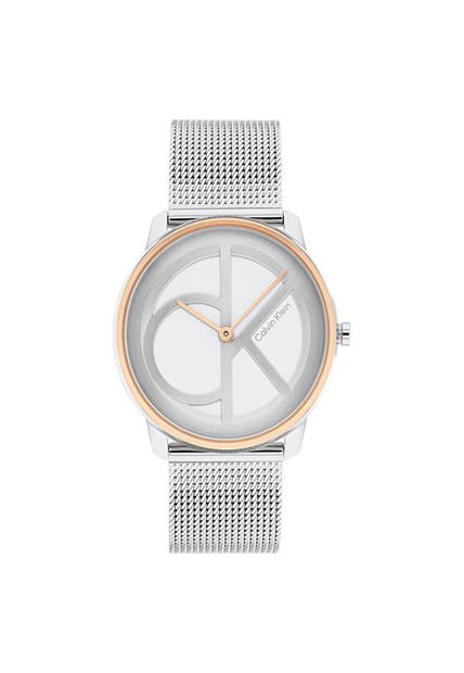 Reloj Para Hombre Calvin Klein Iconic Mesh 25200033 Plateadoplateado ...