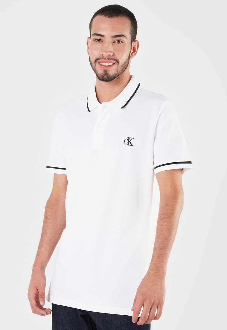 Polo Blanco-Negro Calvin Klein - Compra Ahora | Dafiti Colombia