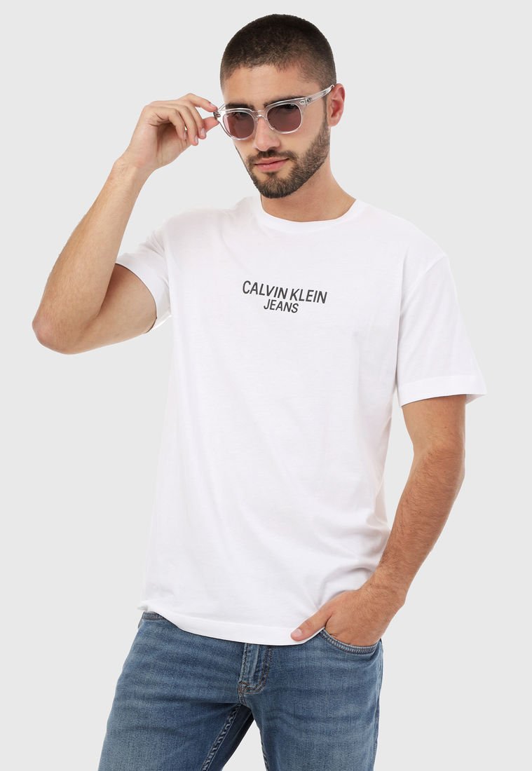 Camiseta Blanco-Negro Calvin Klein - Compra Ahora | Dafiti Colombia