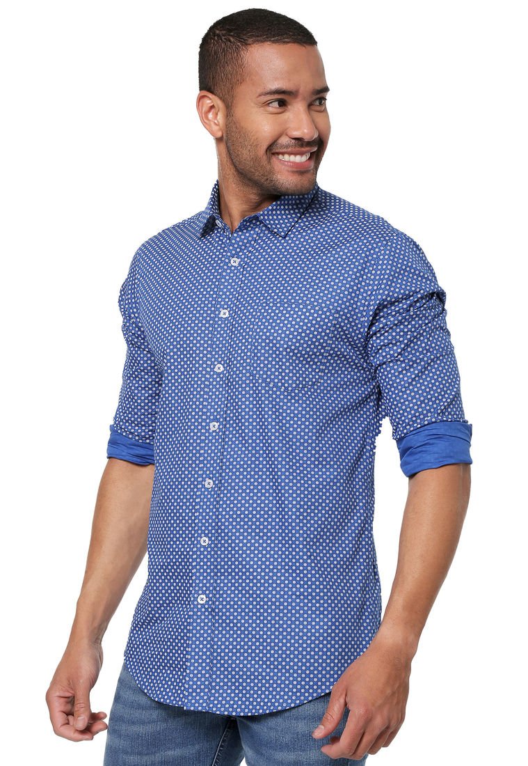 Camisa Azul-Blanco COLORE - Compra Ahora | Dafiti Colombia