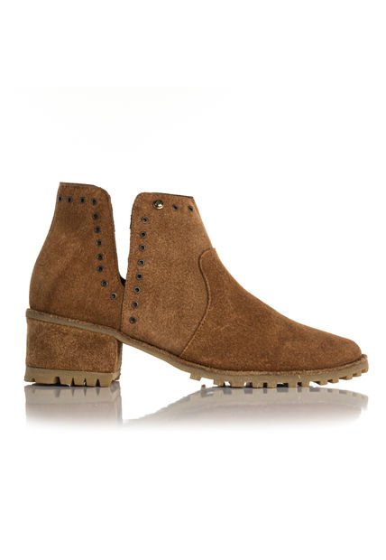 Botín De Cuero Color Miel De Mujer COSMOS - Compra Ahora | Dafiti Colombia