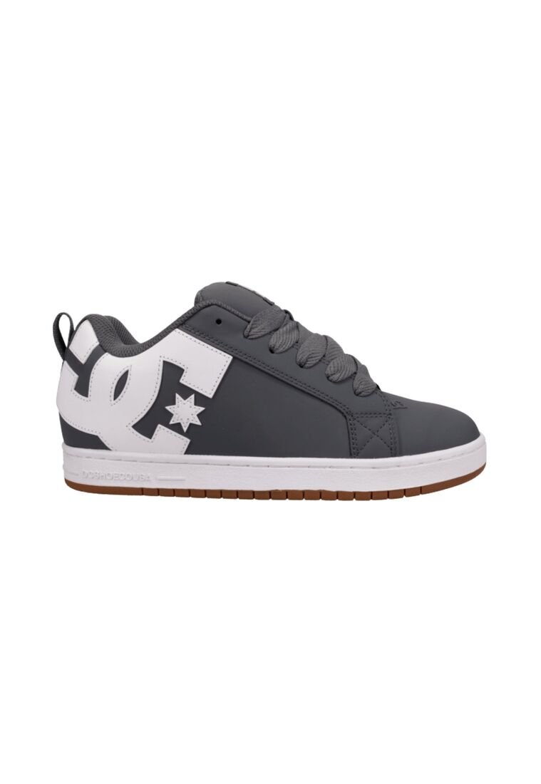 Tenis DC Shoes Court Graffik Hombre Color Gris Con Blanco - Compra ...