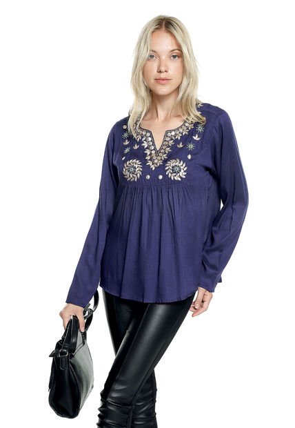 Blusa Azul-Oro rosa Esprit - Compra Ahora | Dafiti Colombia