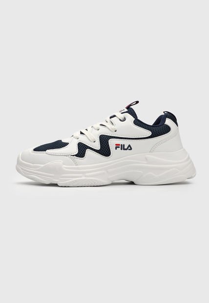 Tenis Lifestyle Blanco-Azul Navy-Rojo Fila Godwin - Compra Ahora ...