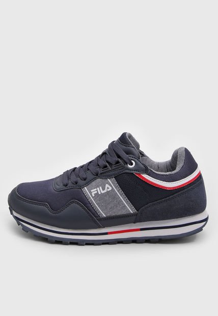 Tenis Lifestyle Azul Navy-Blanco-Rojo Fila Tomer - Compra Ahora ...