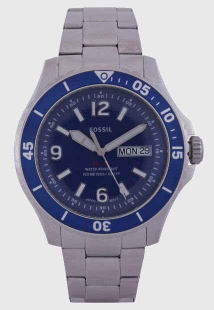 Reloj Plateado-Azul Fossil - Compra Ahora | Dafiti Colombia