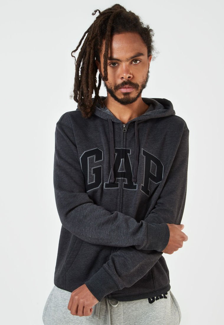 Hoodie Gris-Negro GAP - Compra Ahora | Dafiti Colombia