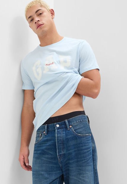 Camiseta Celeste-Blanco GAP - Compra Ahora | Dafiti Colombia