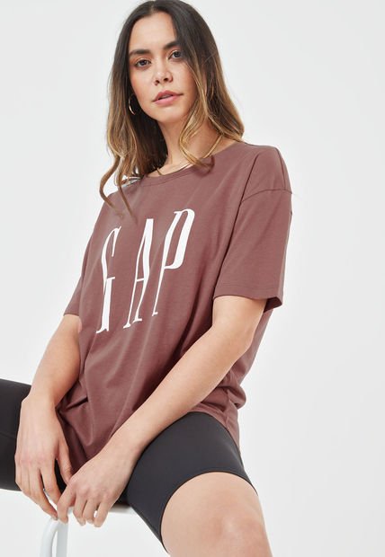 Camiseta Terracota-Blanco GAP - Compra Ahora | Dafiti Colombia