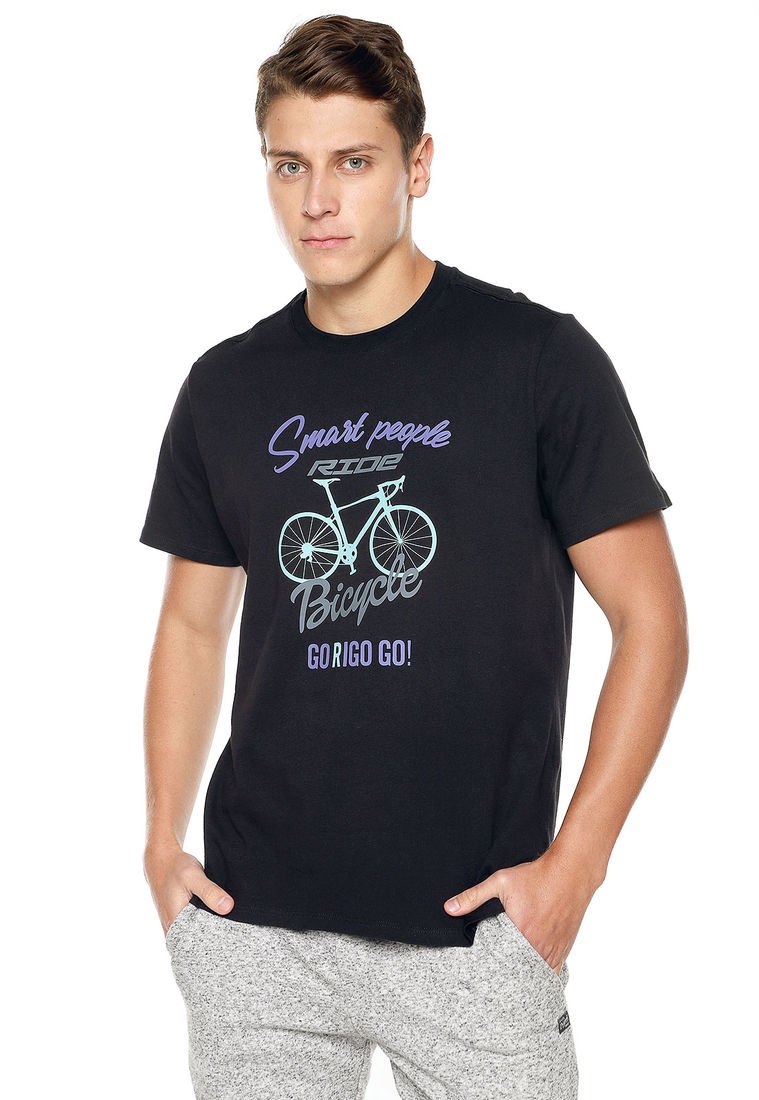 Camiseta Negro GO RIGO GO Urbana Smart - Compra Ahora | Dafiti Colombia