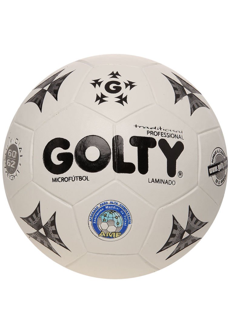 Balón De Micro Fútbol Profesional Blanco-Negro GOLTY Traditional ...