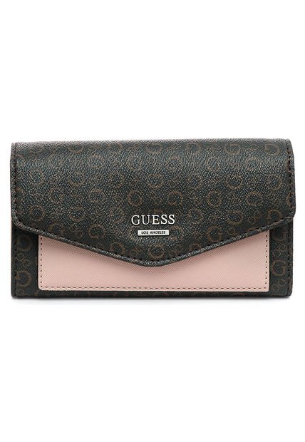 Billetera Café-Rosa GUESS - Compra Ahora | Dafiti Colombia