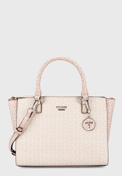 Bolso Blanco Hueso-Rosa GUESS - Compra Ahora | Dafiti Colombia