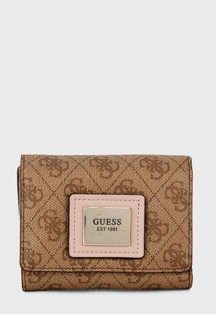 Billetera Café-Rosa GUESS - Compra Ahora | Dafiti Colombia