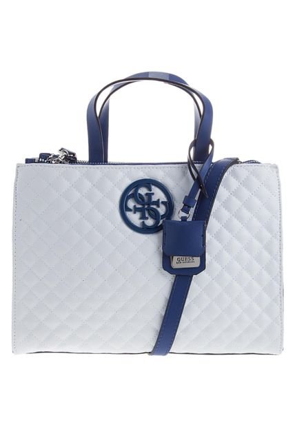 Bolso Blanco-Azul GUESS - Compra Ahora | Dafiti Colombia