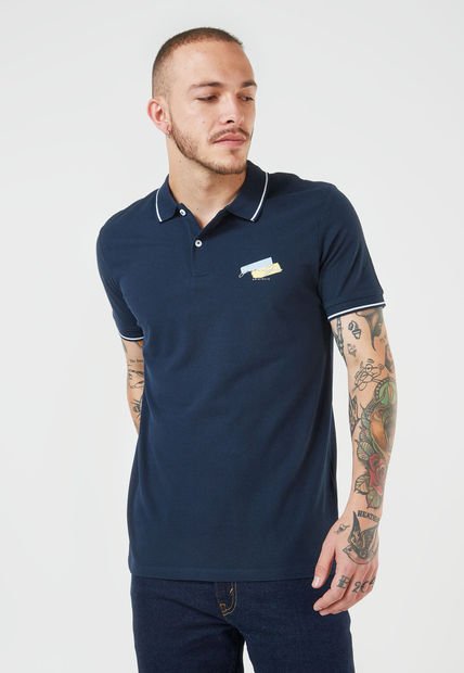 Polo Azul-Blanco Jack & Jones - Compra Ahora | Dafiti Colombia