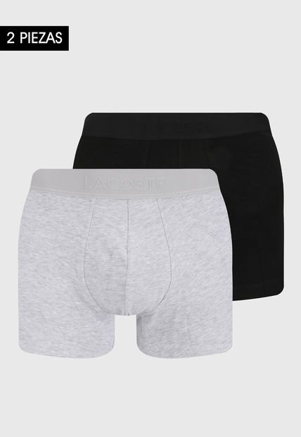 Bóxer Duo Negro-Gris Lacoste - Compra Ahora | Dafiti Colombia