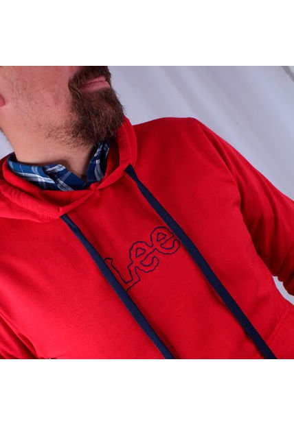 Hoodie Ligero Con Capota Lec Lee - Rojo - Compra Ahora | Dafiti Colombia