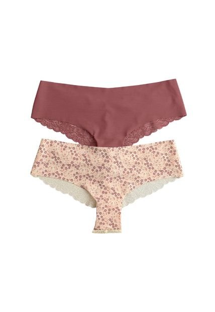 Leonisa Paquete X 2 Panties Cacheteros Descaderados Con Encaje 12946X2 ...