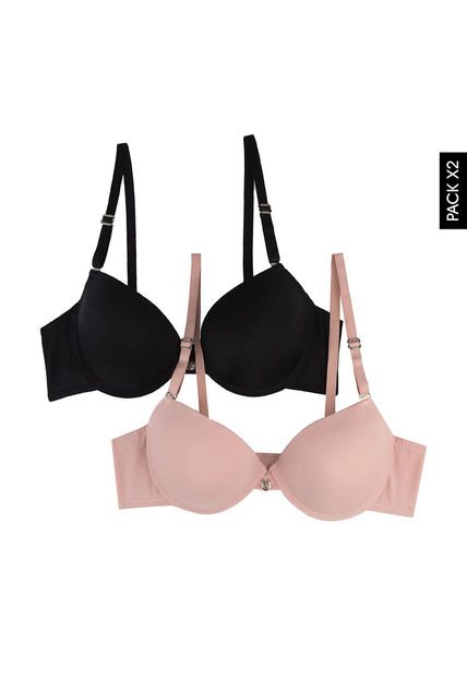 Brasier x2 Negro-Palo Rosa Lili Pink - Compra Ahora | Dafiti Colombia