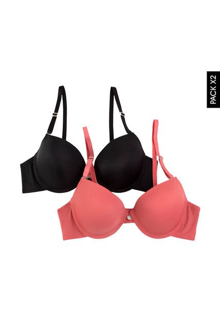Brasier x2 Negro-Terracota Lili Pink - Compra Ahora | Dafiti Colombia