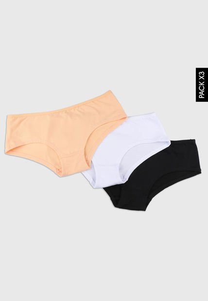 Pantie x3 Negro-Blanco-Naranja Lili Pink - Compra Ahora | Dafiti Colombia