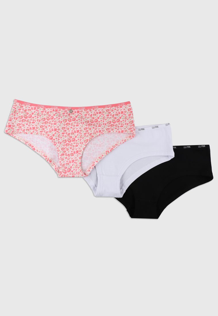 Pantie x3 Negro-Blanco-Rosa Lili Pink - Compra Ahora | Dafiti Colombia