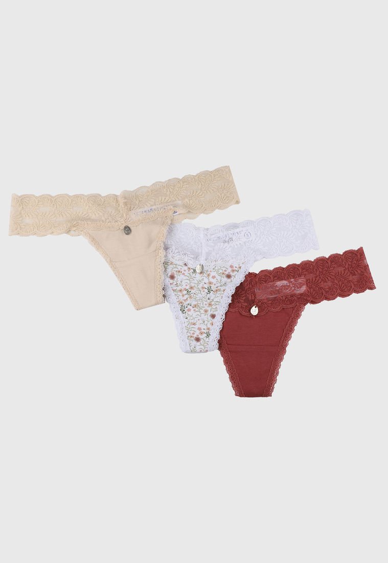 Pantie x3 Terracota-Gris-Blanco Lili Pink - Compra Ahora | Dafiti Colombia