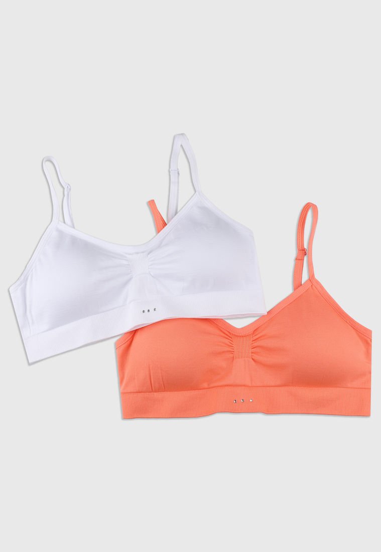 Brasier x2 Naranja-Blanco Lili Pink - Compra Ahora | Dafiti Colombia