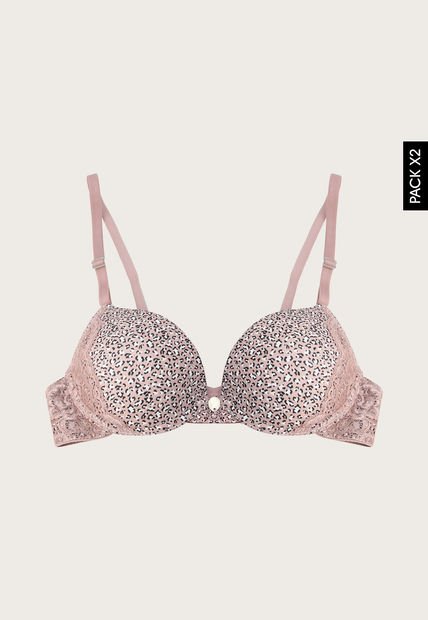 Brasier x2 Marfil-Palo Rosa Lili Pink - Compra Ahora | Dafiti Colombia