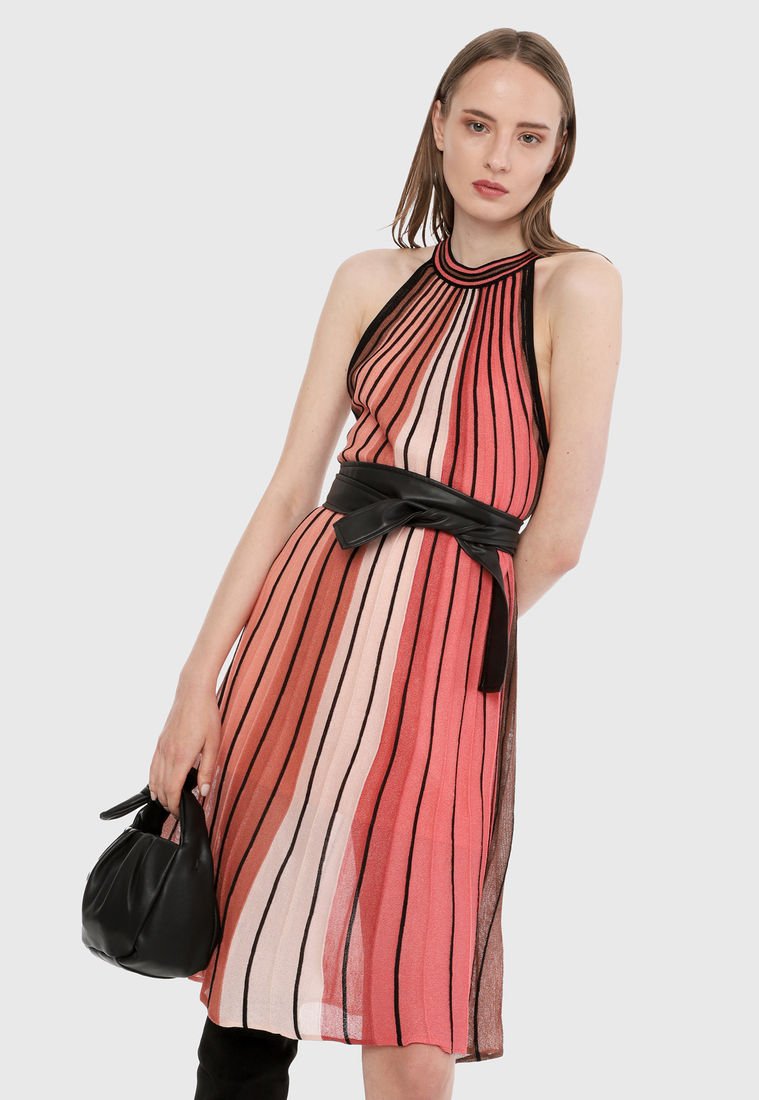 Vestido Palo Rosa-Negro MNG - Compra Ahora | Dafiti Colombia