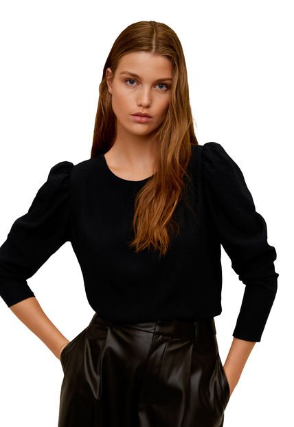 Blusa Negro MNG - Compra Ahora | Dafiti Colombia