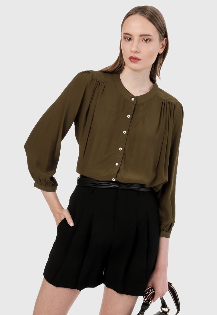 Blusa Café MNG - Compra Ahora | Dafiti Colombia