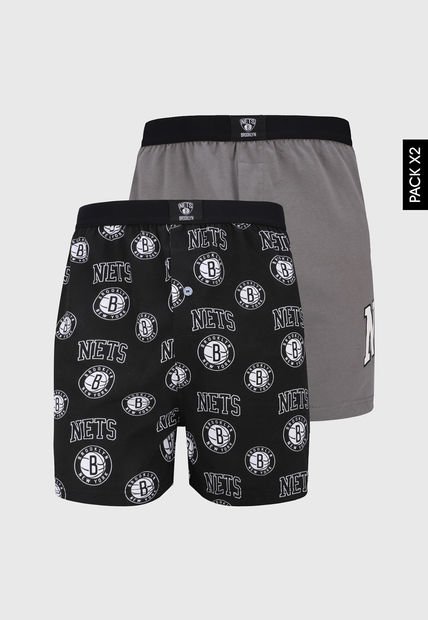 Boxer x2 Negro-Blanco NBA - Compra Ahora | Dafiti Colombia