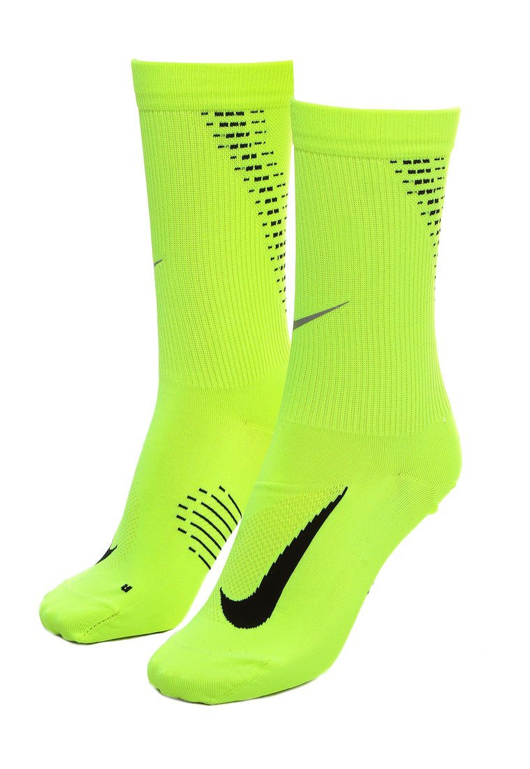 Calcetines Verde Neón Nike Elte Run Lghtwght 2.0crew - Compra Ahora ...