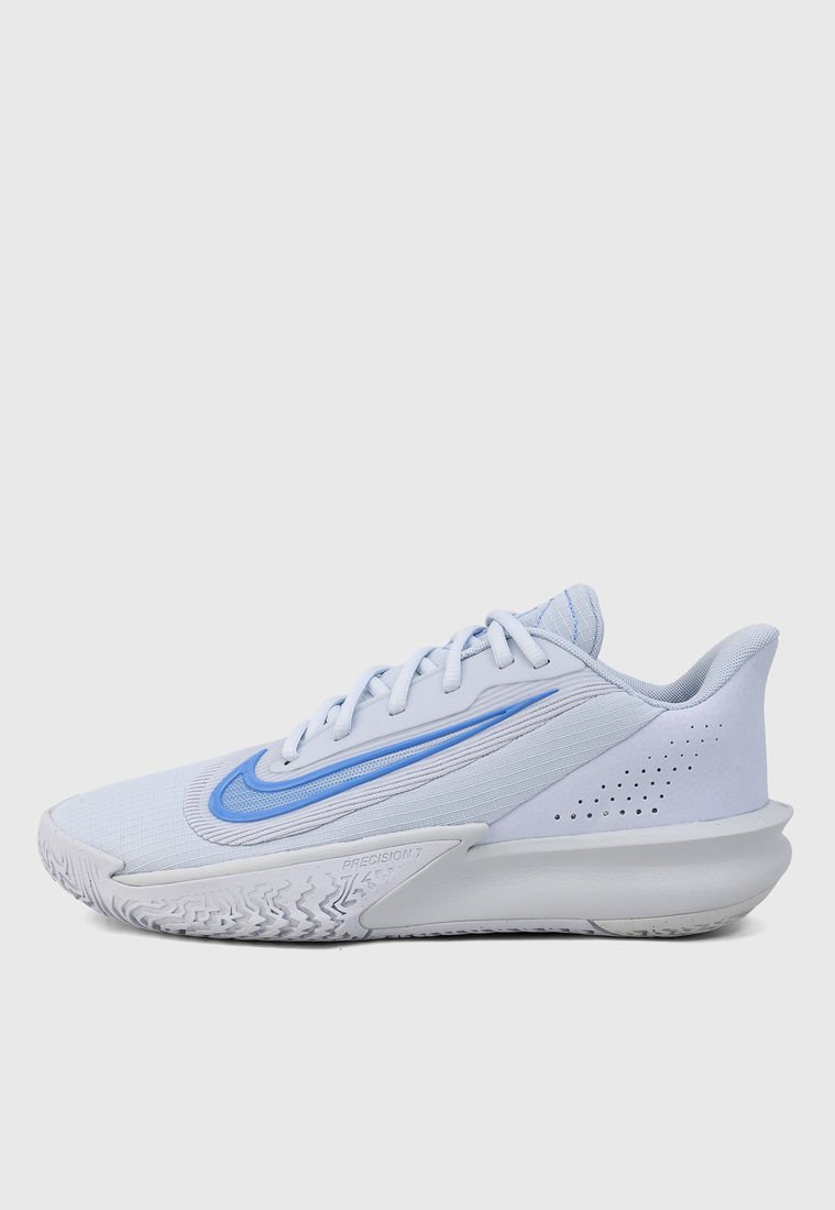 Tenis Basketball Blanco-Azul Claro NIKE Precision 7 - Compra Ahora ...