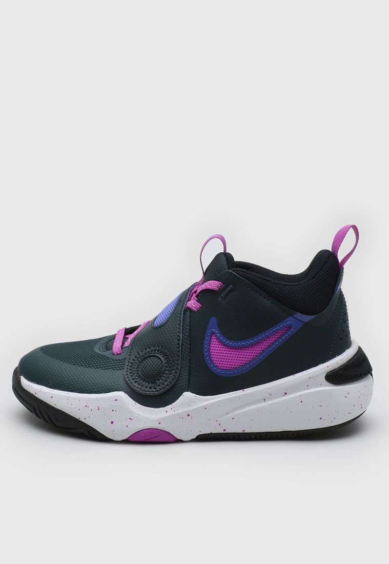 Tenis Basketball Verde-Magenta-Violeta Nike Kids Team Hustle D 11 ...